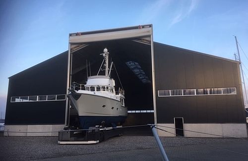Søholm Yacht Service nye opbevaringshal på 1500 kvadratmeter har plads ...
