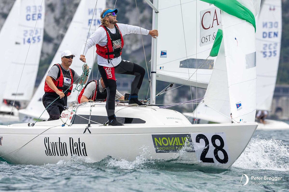 Danske verdensmestre i H-Båd med navne som Bank, Selko, Stegger, Palm ...